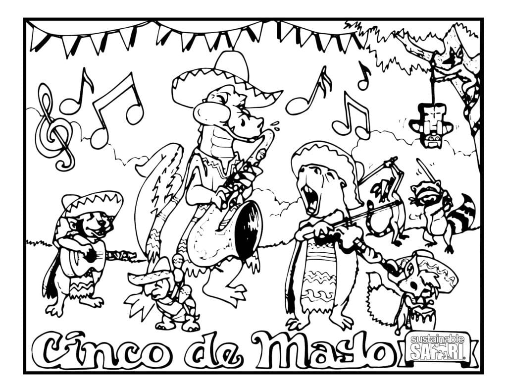 Coloring Pages by Sustainable Safari - Sustainable Safari