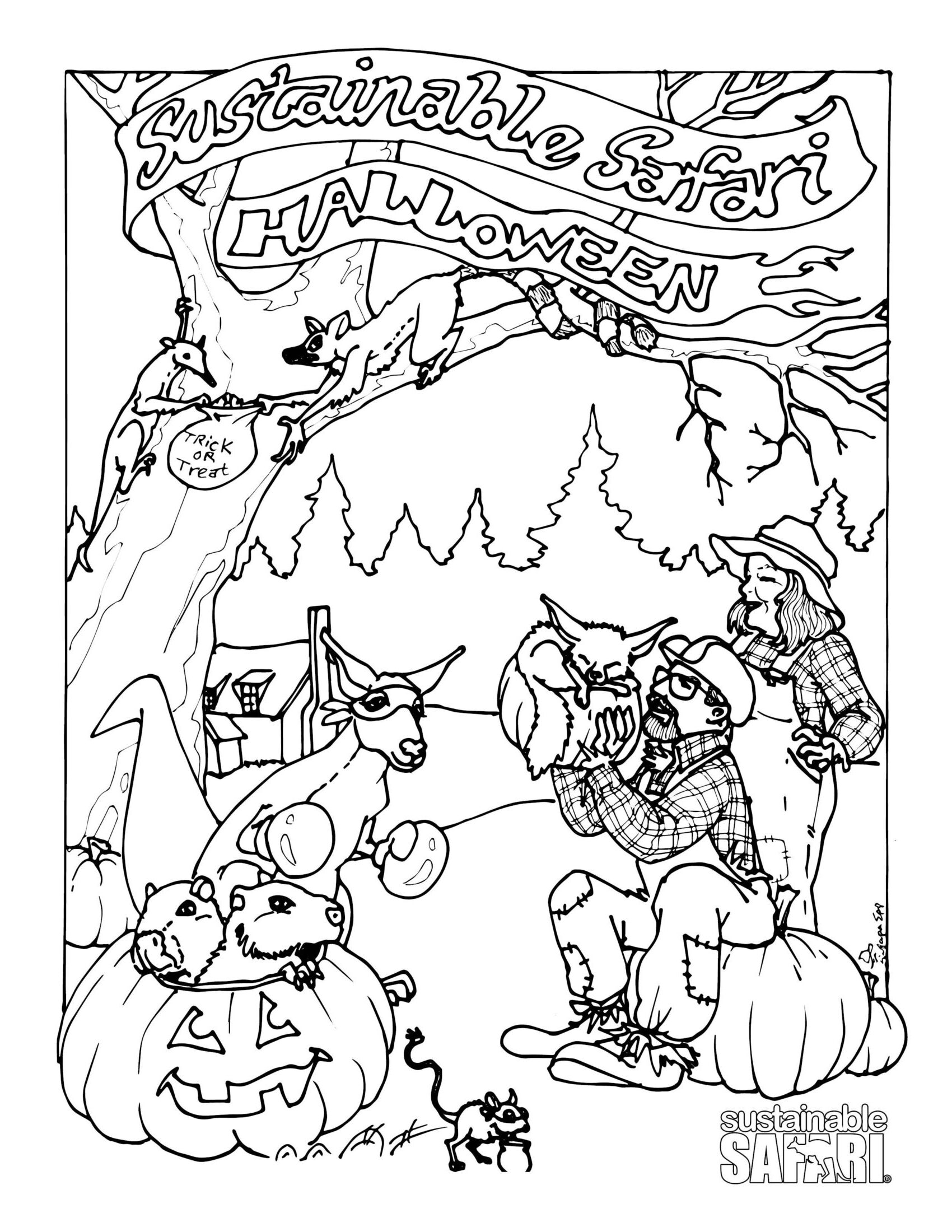 Coloring Pages by Sustainable Safari - Sustainable Safari
