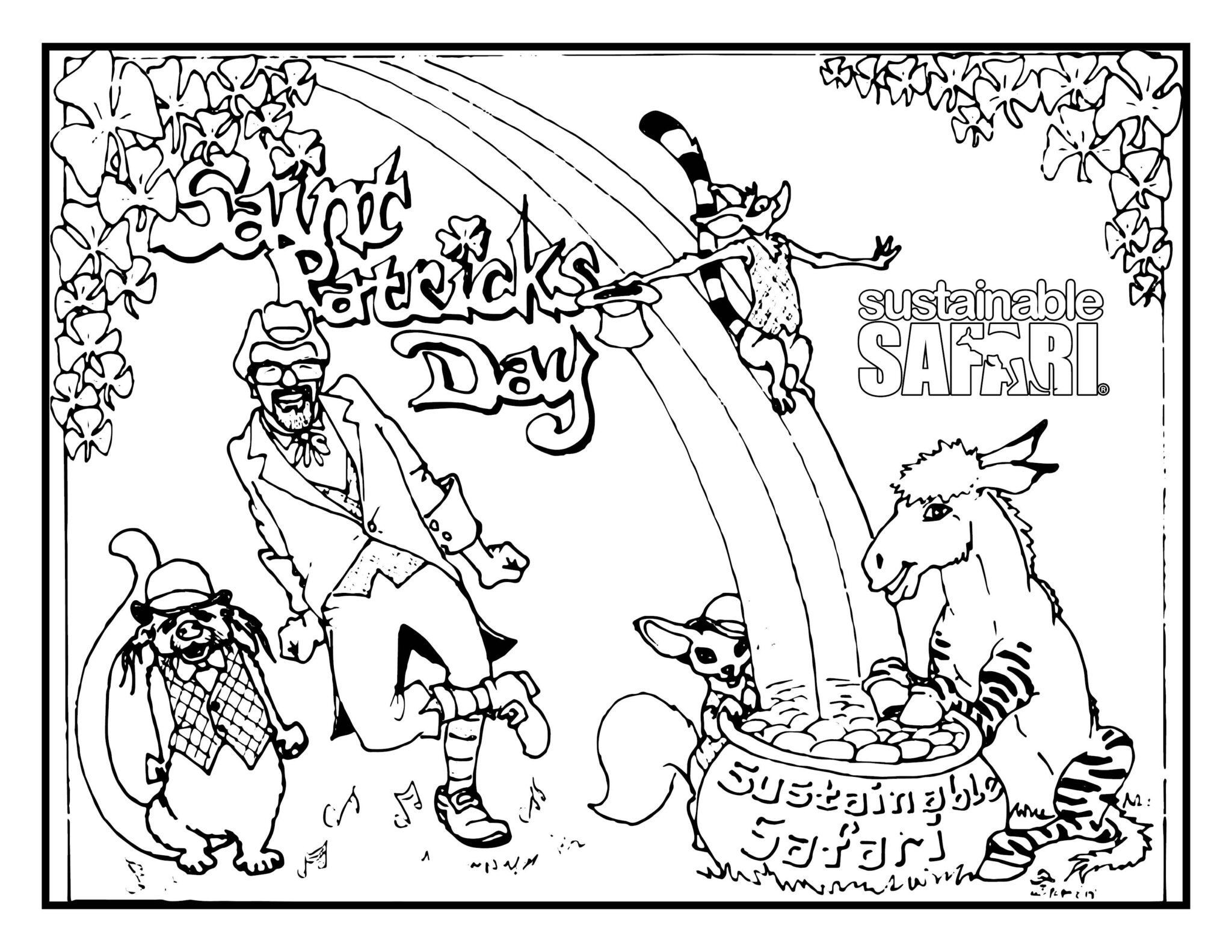 Coloring Pages by Sustainable Safari - Sustainable Safari