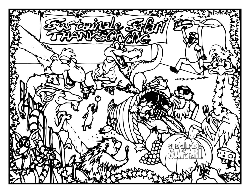 Coloring Pages by Sustainable Safari - Sustainable Safari